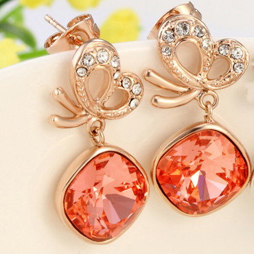 Ref No.: 440213 Butterfly Kiss Earring latest fashion jewellery designs designer costume jewelry wholesale