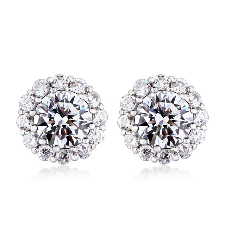 Ref No.: S200004 Bright sunflowers S925 Earring simple silver jewellery affordable silver jewelry