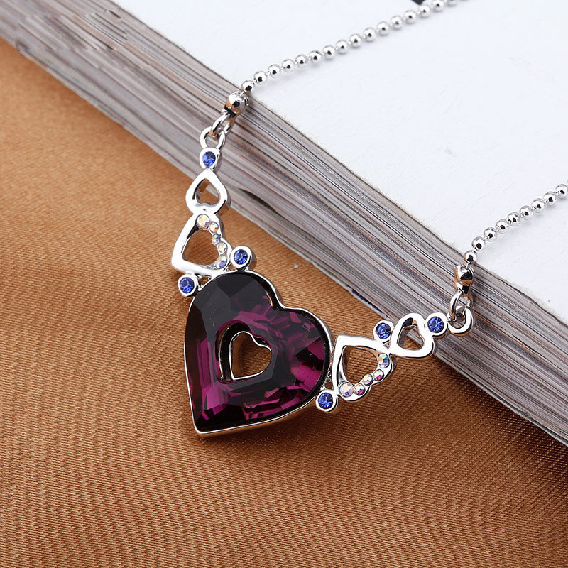 140306 Purple smoke innermost words necklaces with a heart jewellery stores australia wholesale jewelry distribute