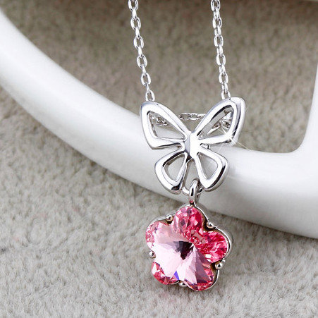 Ref No.: 140317 Butterfly Dance fly Necklace online jewellery stores wholesale jewelry los angeles