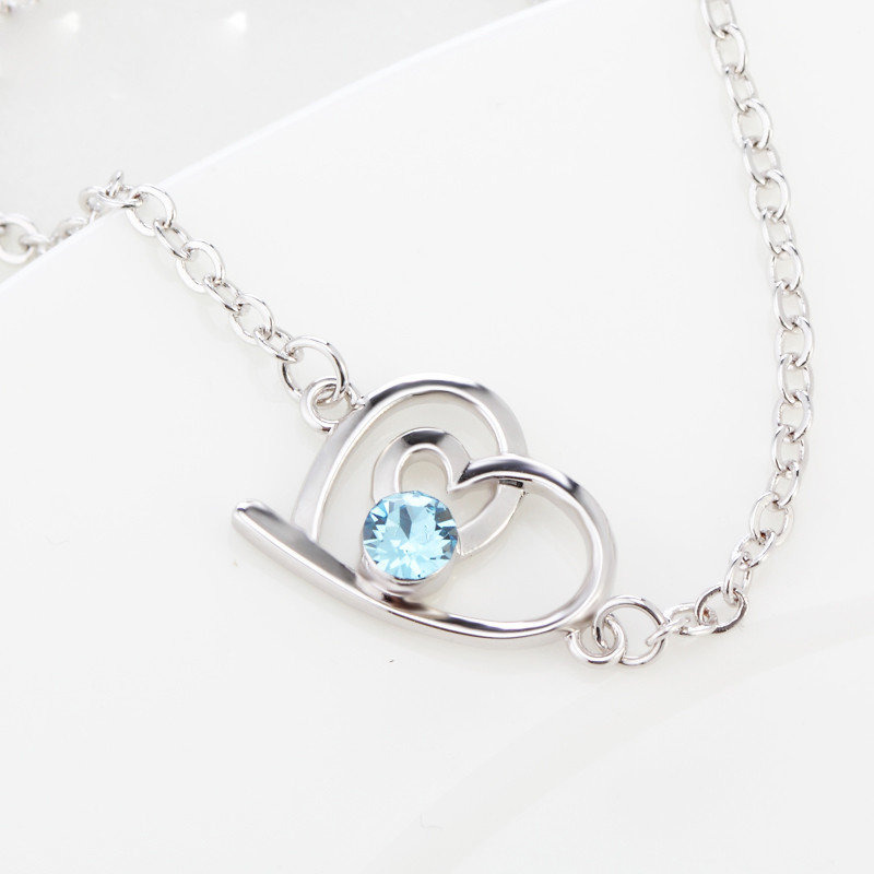 Ref No.: 340303  Dual Heart Attaching Bracelet wholesale urban accessories high end fashion jewelry wholesale
