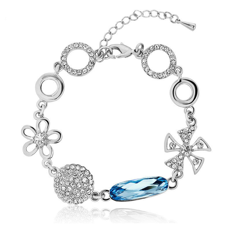 Ref No.:340307 Snow color flower  Bracelet  bijoux jewellery wholesale fashion jewelry suppliers jewellery boutique name