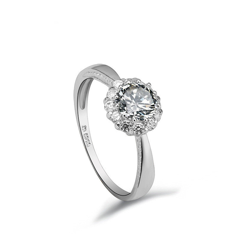 Ref No.: S300304 Bright sunflowers S925 birthstone rings stackable the silver jewellery company resin jewelry