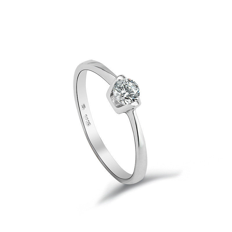 Ref No.: S300305 diamond  Love 0.4cm S925 birthstone stackable rings  unusual jewellery rhinestone jewelry