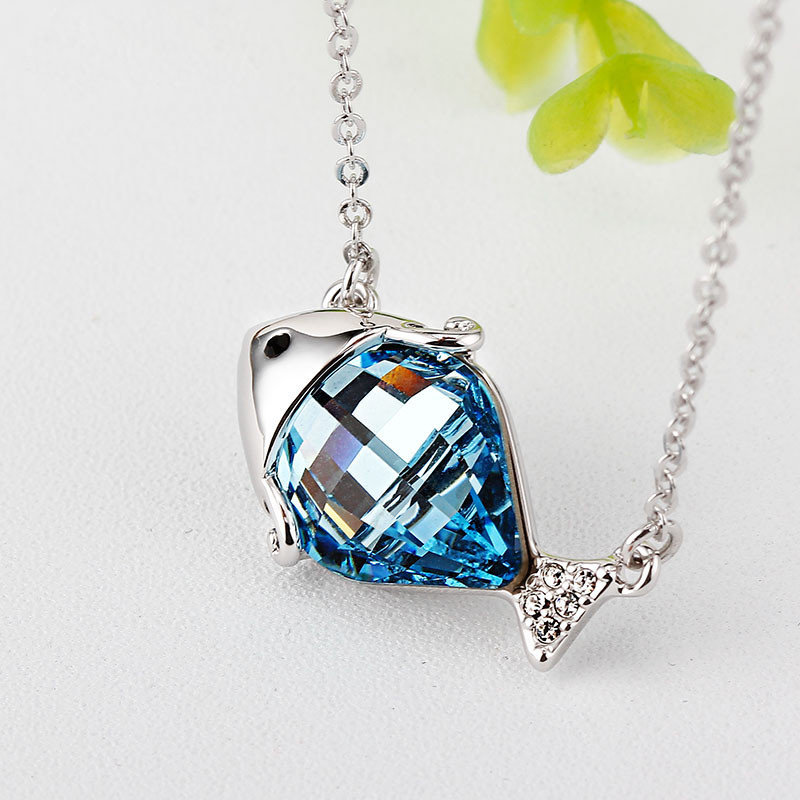 Ref No.: 140618 Romantic little fish Necklace online shopping for fashion jewellery wholesale mexican silver jewelry