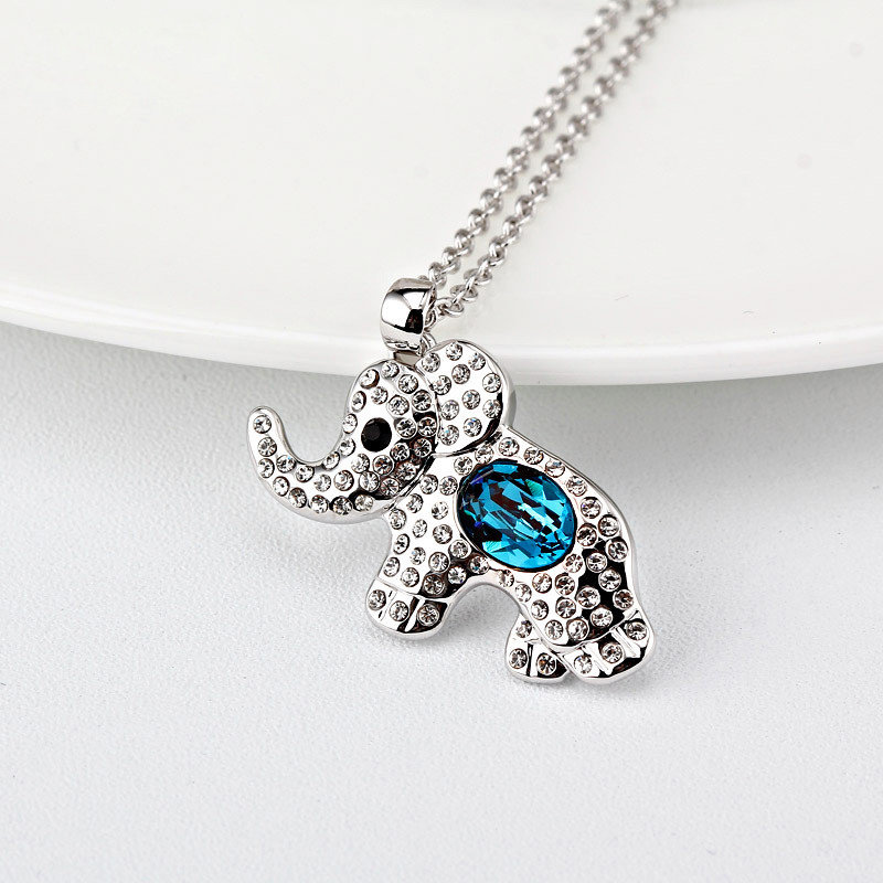 Ref No.: 140622 Lucky Elephant Necklace online fashion jewellery shopping wholesale rhinestone costume jewelry