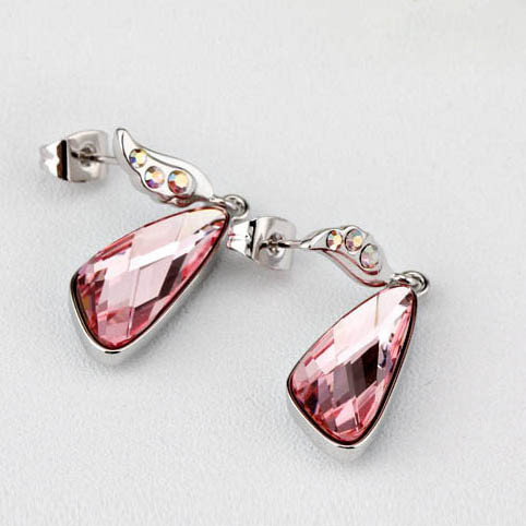 Ref No.: 440607 Angel imprint Earring stainless steel jewellery high end cz jewelry
