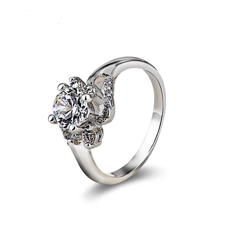 Ref No.:540603 blue zircon and diamond ring wholesale jewelry websites december birthstone rings fashion jewellery onlin