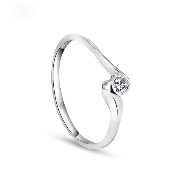 Ref No.:540609 zircon and diamond ring wholesale gold jewelry suppliers april birthstone gifts fashion and costume jewel
