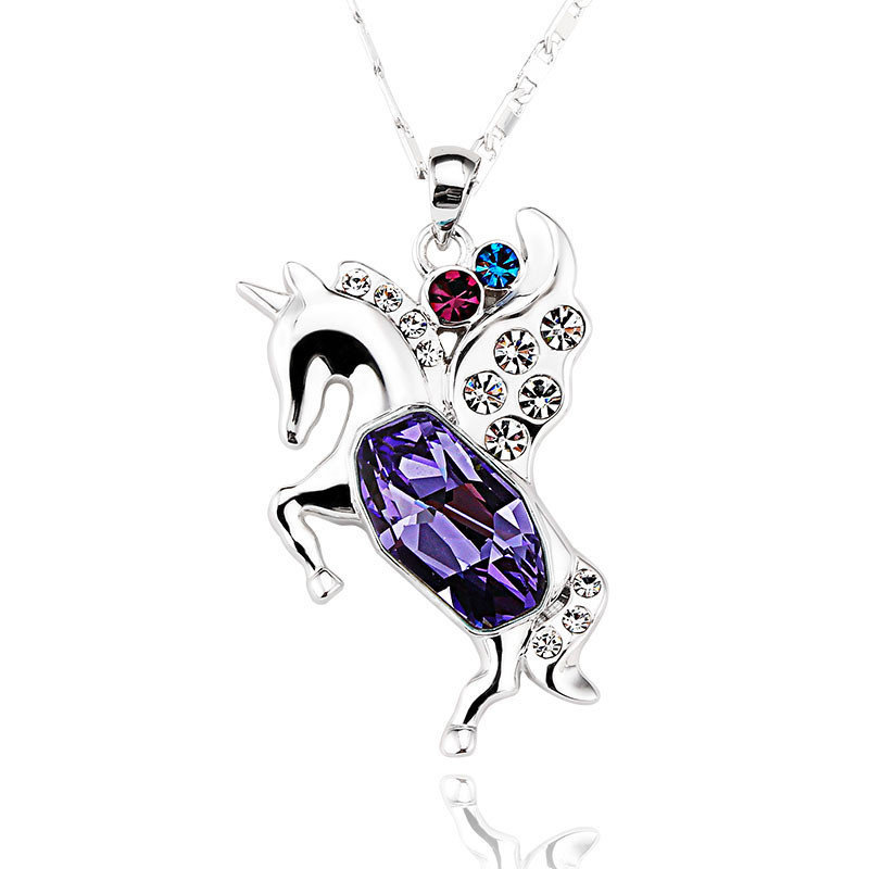 Ref No.: 140705 Leap Horse Necklace online shopping silver jewellery wholesale unique fashion jewelry