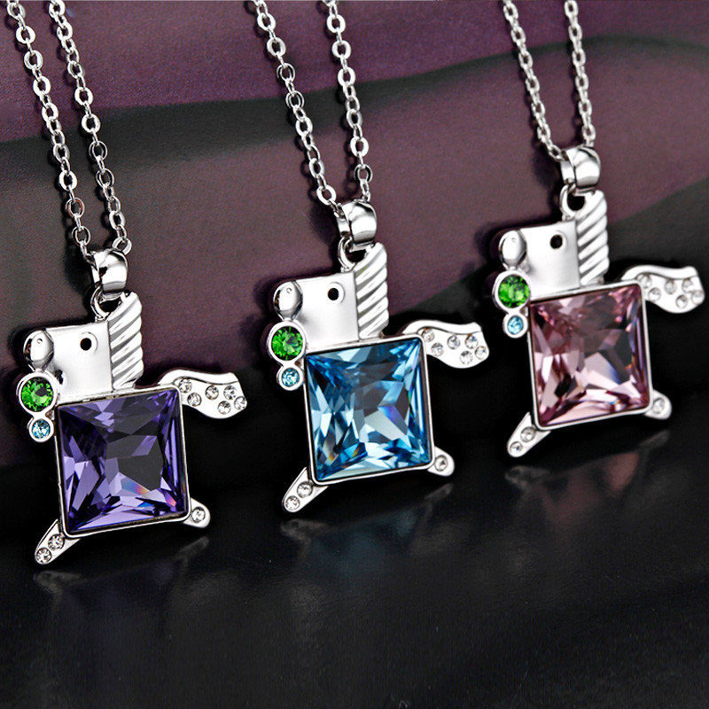 140711 Tanzanite Willing horse Necklace cosmetic jewellery wholesale fantasy jewelry europe online european jeweler