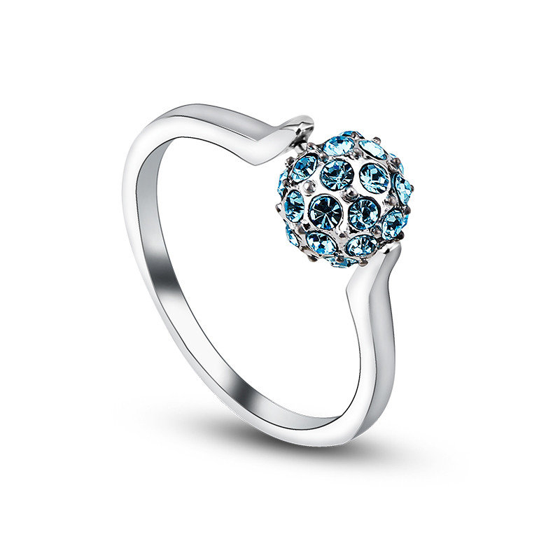 Ref No.:540704 Small snowball december birthstone rings for women italian jewellery wholesalers nautical jewelry