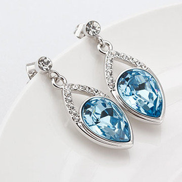 440808 Summer color lotus Aquamarine earrings accessory wholesale jewelry in prouds jewellers australia online catalogue