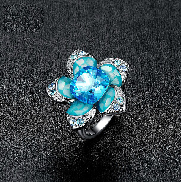 LM47R-R0265 flower rings good quality jewelry wholesale jewellery online melbourne half price jewellers store locator