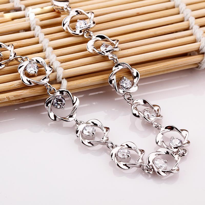 Ref No.: 341114 Flower Dream ring Bracelet birthstone gifts for her costume jewelry wholesale suppliers