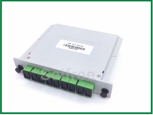 Insert Type OFiber Optic PLC Splitter 1x8 PON optical fiber splitter