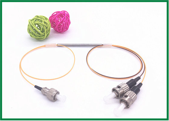 1x2 1550nm single mode fiber coupling with FC/UPC connector Fused splitter