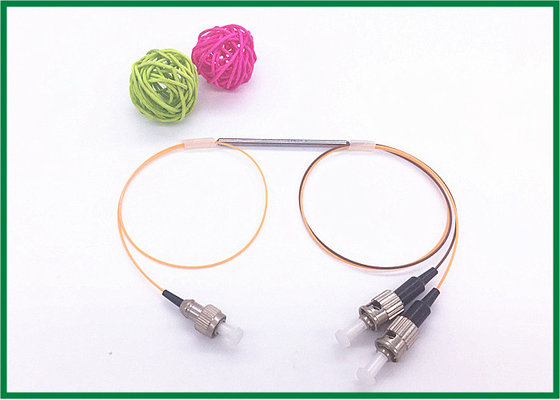 1x2 1550nm single mode fiber coupling with FC/UPC connector Fused splitter