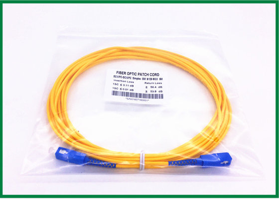 CATV Outdoor Sc-Sc Fiber Patch Cord With Ultra Fiber , Simplex Patch Cord