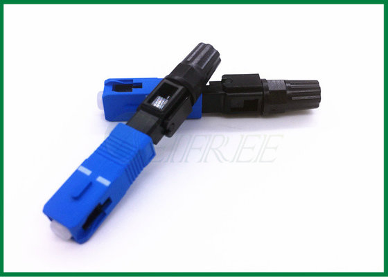 SC / UPC Fast Fiber Optic Adaptor single mode simplex low insertion loss