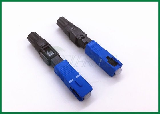 SC / UPC Fast Fiber Optic Adaptor single mode simplex low insertion loss