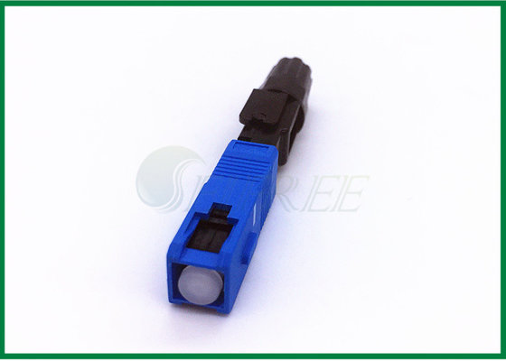 FTTH Drop Cable Optical Fiber Connectors SC / UPC Single Mode