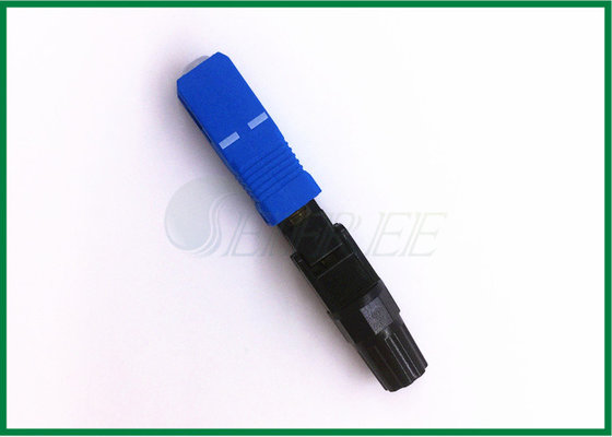 FTTH Drop Cable Optical Fiber Connectors SC / UPC Single Mode