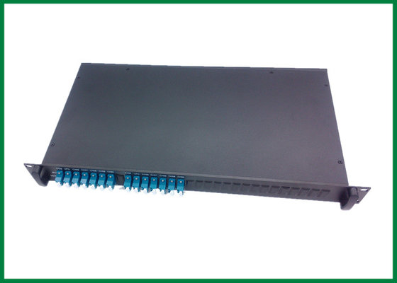 Dual Fiber 5 Channels 10 Wavelengths Fiber Optic DWDM 19" 1 RU Rack Mount Mux & Demux