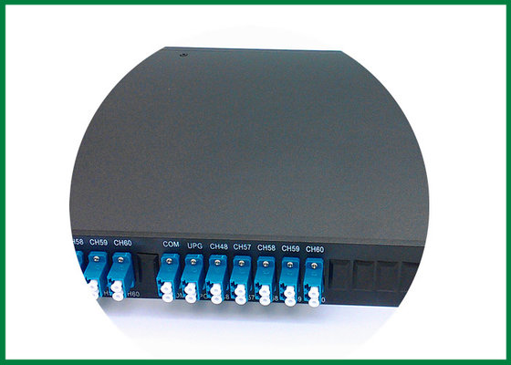 Dual Fiber 5 Channels 10 Wavelengths Fiber Optic DWDM 19" 1 RU Rack Mount Mux & Demux