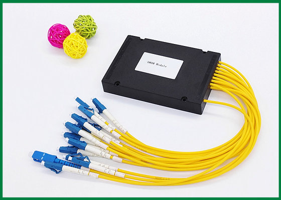 16 Channel Pigtailed ABS Plastic Box Dwdm Multiplexer With LC SC FC ST Connectors
