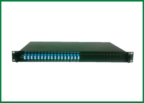 Dual Fiber Bidi Mux Demux Fiber Optic DWDM , 19" 1HU Rackmount Chassis 16CH 32CH