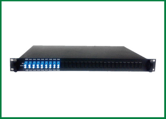 Dual Fiber Bidi Mux Demux Fiber Optic DWDM , 19" 1HU Rackmount Chassis 16CH 32CH