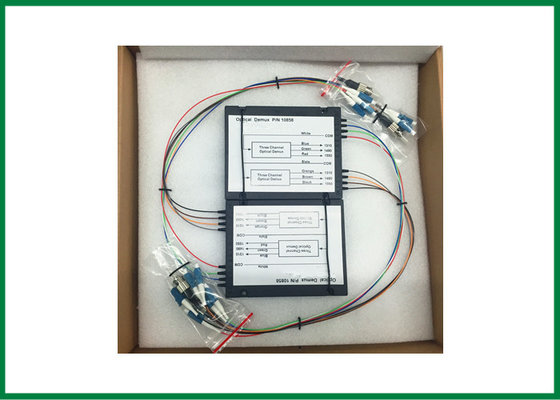 1x3 FTTH CATV WDM Custom Optical Filters1490nm 1550nm FWDM Fiber Optic Module Box