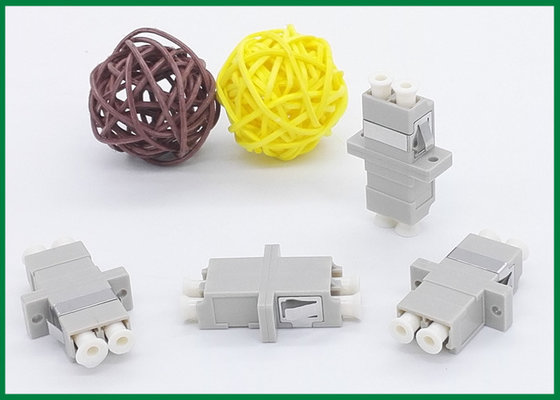 Single Mode Multimode LC Fiber Optical Adapter Quad Blue Green Grey
