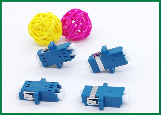 Single Mode Multimode LC Fiber Optical Adapter Quad Blue Green Grey