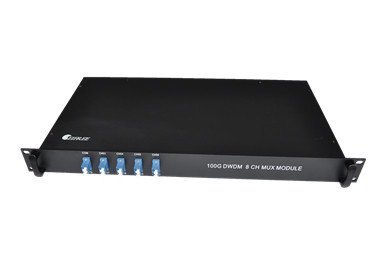 19' 1U Rack Mount Fiber Optic DWDM 100GHz 200GHz with Red Blue WDM C37
