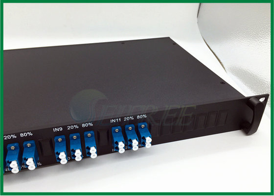 1310nm 1U Rack Mount Fiber Optic Splitter / Plc Optical Splitter