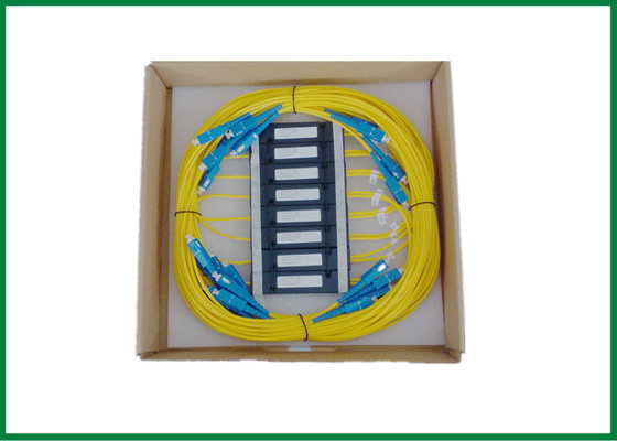 Multi - wavelength Fused WDM optical fiber coupler Plastic Box with LC SC FC Connectors