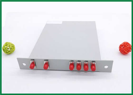 FTTH 1310nm 1550nm Fiber Optic Circulator 2IN1 , LGX Metal Module Box
