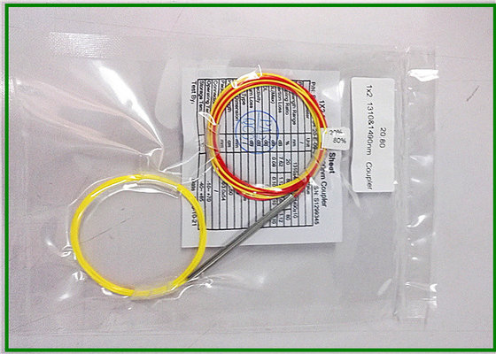 Wavelength 1340nm fiber optic coupler splitter coupling ratio 20 / 80