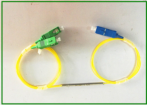 1x2 Ports 1310nm single mode fiber splitter coupling ratio 50 / 50
