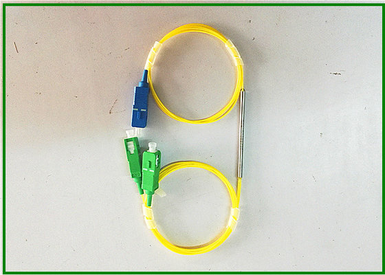 1x2 Ports 1310nm single mode fiber splitter coupling ratio 50 / 50