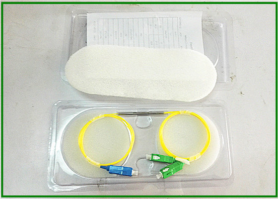 1x2 Ports 1310nm single mode fiber splitter coupling ratio 50 / 50