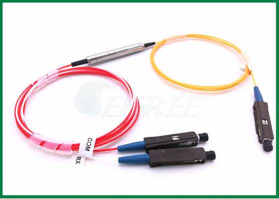 1 x 2 1550nm Single Mode FC / APC 3 port circulator with MU connector