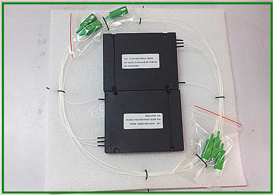 Single mode Fiber Optic FBT Splitter Coupler 1x3 for connector SA