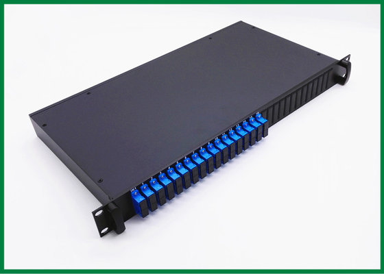 SM 9/125 Fiber Optic Cable Splitter / 19" Rack Mounted Patch Panel 2x32 Ports