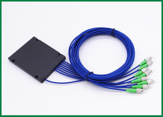 1xN Single Mode Fiber Coupler ABS Box Type Armoured Optical Cable FC / APC Connectors
