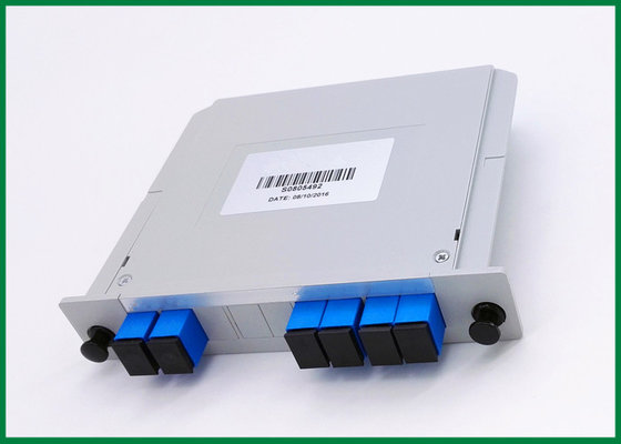 2x4 CATV Links Fiber PLC Splitter Wide Operation Wavelength With SC Connectors
