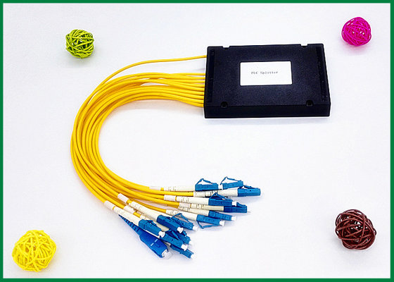 1x16 Passive Fibre Optic Cable Splitter ABS Box Module For EPON / GPON , GR-1209 Standard