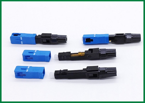 SC Fiber Optic Fast Connector , Easy Quick Field Assembly Pre polished SC / UPC Drop Cable